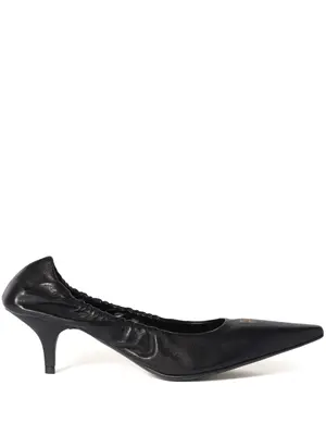 Miu Miu Leather Decolleté Nappa Pumps Aviator - Nero