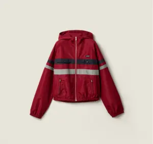 Miu Miu Technical Fabric Jacket - Rosso