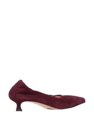 LA ROSE Elastic Suede Pointed Toe Pumps