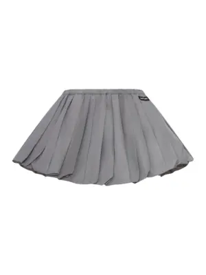 Miu Miu Pleated Skirt - Piombo