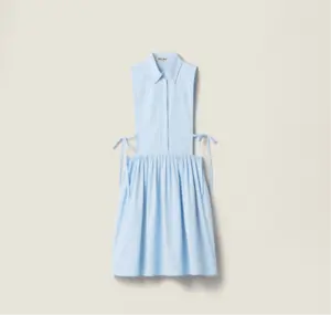 Miu Miu Popeline Dress - Azzurro