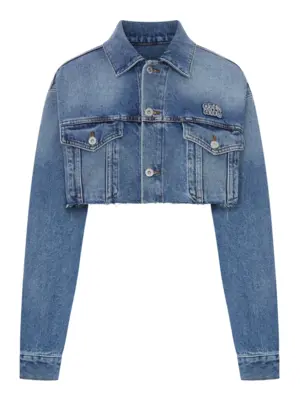 Miu Miu Giubbotti Denim - Bleu