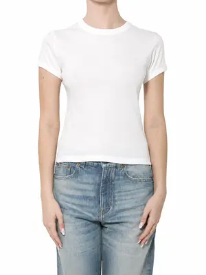 Saint Laurent White T-shirt - Blanc