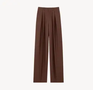 Saint Laurent Tailored Wide Leg Trousers - Chocolat