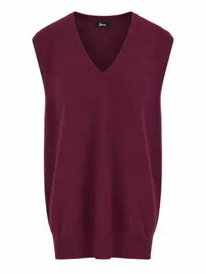 LA ROSE Oversized Gilet - Viola
