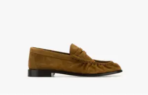 Saint Laurent Suede Loafers - Cuoio