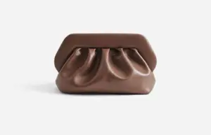 THEMOIRE Bios Vegan Fabric Clutch - Friar Brown