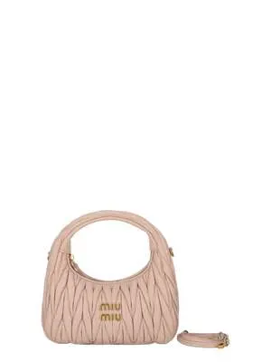 Miu Miu Matelassé Shoulder Bag - Cipria