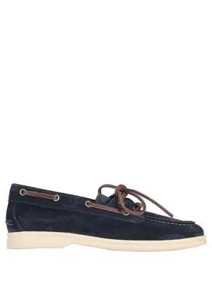 BEKK Fondo Latte Suede Lace-up Boat Shoes - Midnight