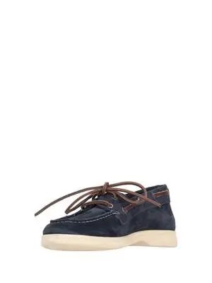 BEKK Fondo Latte Suede Lace-up Boat Shoes