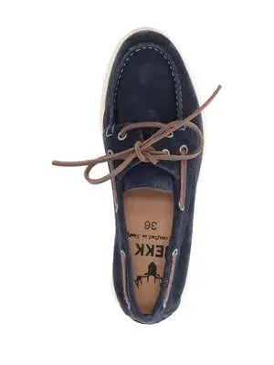 BEKK Fondo Latte Suede Lace-up Boat Shoes