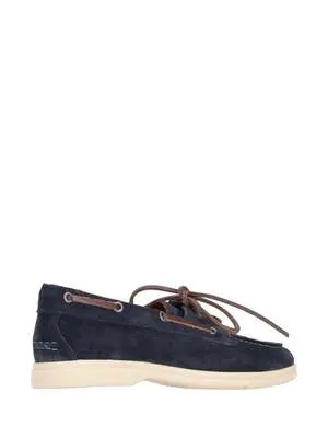 BEKK Fondo Latte Suede Lace-up Boat Shoes