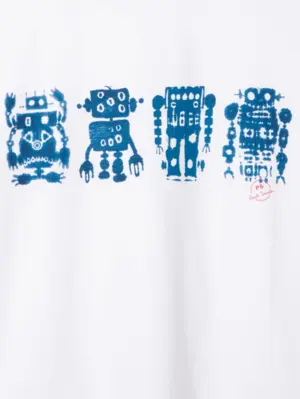 Paul Smith Robot Print Slim Fit T-shirt - White