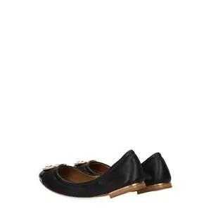 Tory Burch Leather Ballet Flats Black