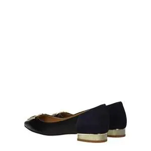 Tory Burch Leather Ballet Flats Black