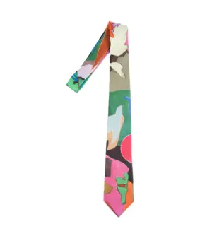 Paul Smith Tie River Collage - Multi Coloured
