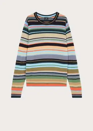 Paul Smith Sweater Crew Neck - Multi Coloured
