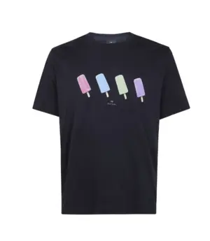 Paul Smith Reg Fit T Shirt Lollies - Black