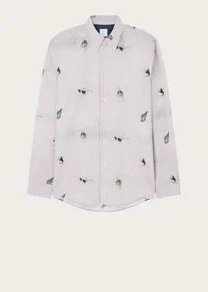 Paul Smith Ls Regular Fit Shirt - Smoke