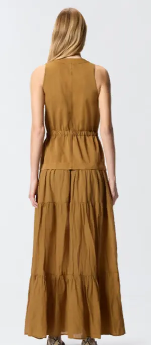 Pinko Casarsa Abito Voile E Gabardin