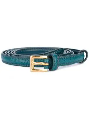 Prada Saffiano Leather Belt - Blu