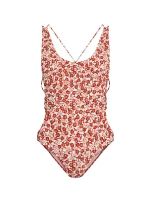 Isabel Marant Étoile Maillot De Bain" Floral Print Swimsuit - Red