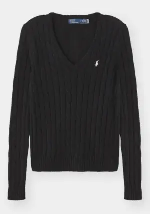 Ralph Lauren Kimberly Long Sleeve Pullover - Black