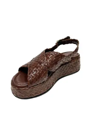 LA ROSE Maui Platform Wooden Sandal