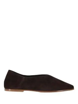 LA ROSE Umber Suede Babu Shoes - Brown