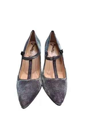 LA ROSE Lurex Pointed Pumps