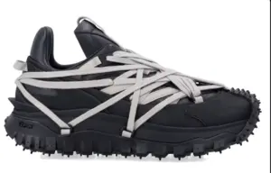 MONCLER + RICK OWENS Moncler X Rick Owens Trailgrip Megalace Sneakers - Black