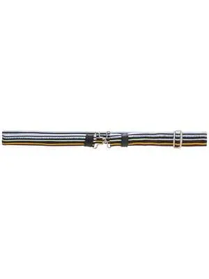 Prada Striped Clasp Buckle Belt - Multicolor