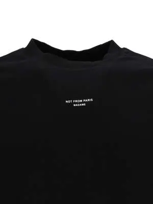DR�LE DE MONSIEUR Black Classic Slogan T Shirt