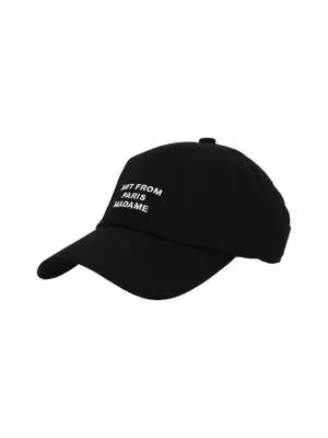 DR�LE DE MONSIEUR Black Slogan Cap - Red