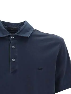 FAY Polo Jersey Frosted Embroidery