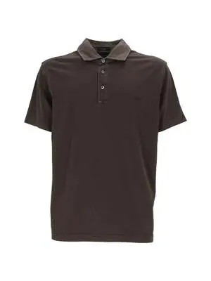 FAY Polo Jersey Frosted Embroidery - Red