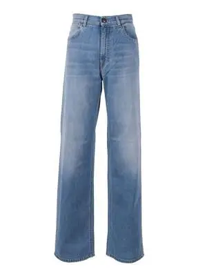 FAY Pantalone 5 Tasche Flare Denim - Blu