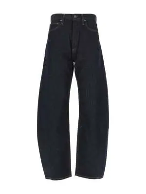 AGOLDE Luna Pieced High Rise Curved Tapered Jeans - Blu