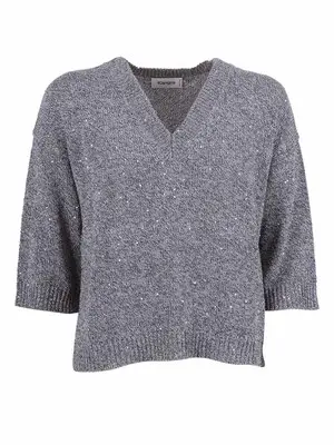 KANGRA Pull Paillettes Manica Al Gomito - Other