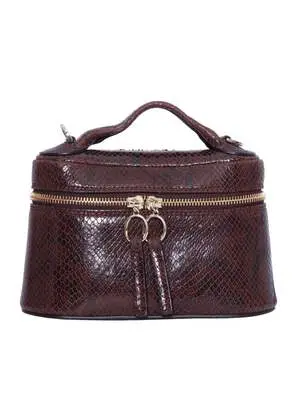 CLAUDIO ORCIANI Mini Bag Joy Exotic Caffe - Red