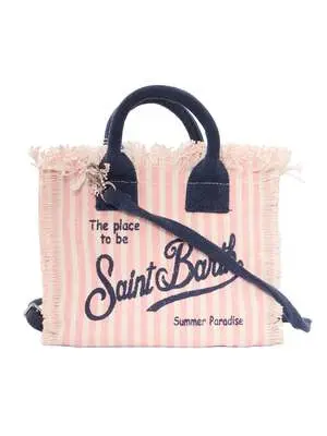 MC2 SAINT BARTH Vanity Mini Bag With Striped Design