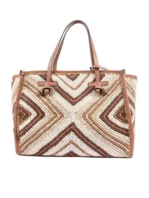 GIANNI CHIARINI Borsa Tessuto E Pelle - Red
