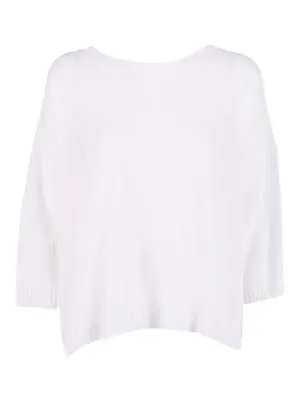 Max Mara Maglia Canottiera Top Cannone - White