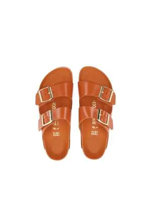 BIRKENSTOCK Arizona Hex Kurkuma Amalfi Natural Leather Sandals - Other
