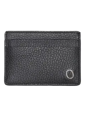CLAUDIO ORCIANI Textured Leather Card Holder - Red