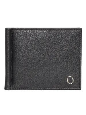CLAUDIO ORCIANI Leather Wallet With Silver Finish Logo Detail - Red