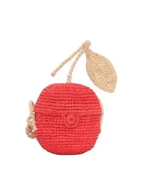 Bonpoint Laney Raffia Bag - Red