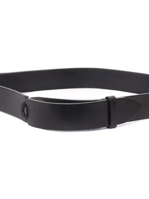 CLAUDIO ORCIANI Black Leather Belt