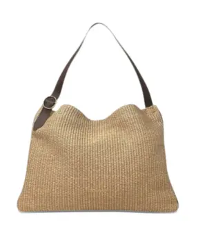 CLAUDIO ORCIANI Raffia Handbag - Red
