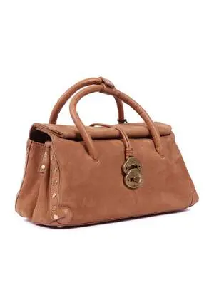 ZANELLATO SRL Dotta Zashmere & Cactus Top Handle Bag - Red
